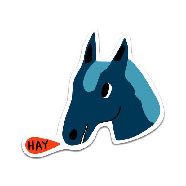 Hay Horse Sticker – The Wayfinder Society